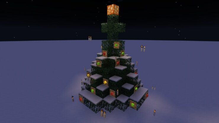 How to Make a Christmas Tree in Minecraft | DiamondLobby