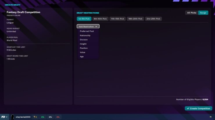 How to Setup a Fantasy Draft in Football Manager 2023