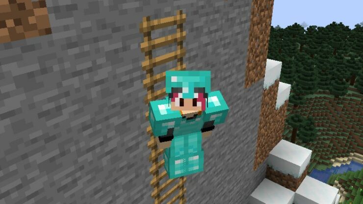 How to Make a Ladder in Minecraft | DiamondLobby