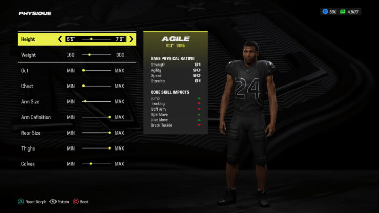 The Best Halfback Build in Madden 24 Superstar Mode