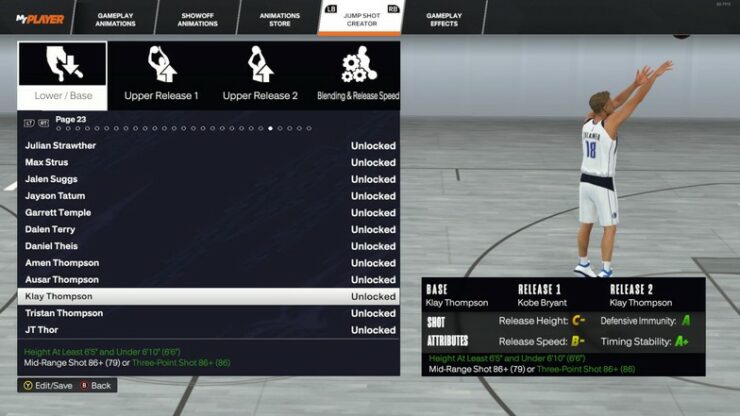 The 5 Best Jump Shots in NBA 2K24 | DiamondLobby